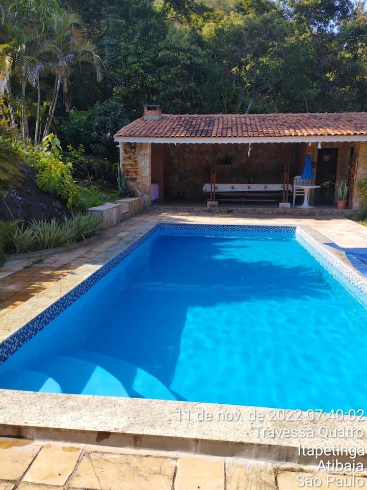 Chale Piscina Churrasqueira ,Wi-fi Até 6 Hóspedes - Atibaia