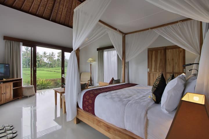 Cheerful 1-bedroom W Rice Field View And Pool - Bali