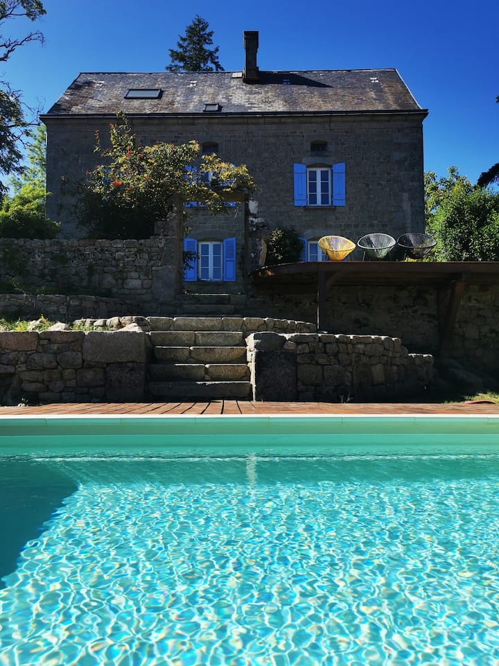 Domaine Du 20 Malleteix Avec Piscine Chauffée/ Spa - Aubusson