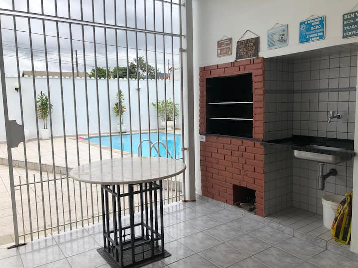 Casa C/ Piscina, Ar-condicionado + Wi-fi - Enseada - Guarujá