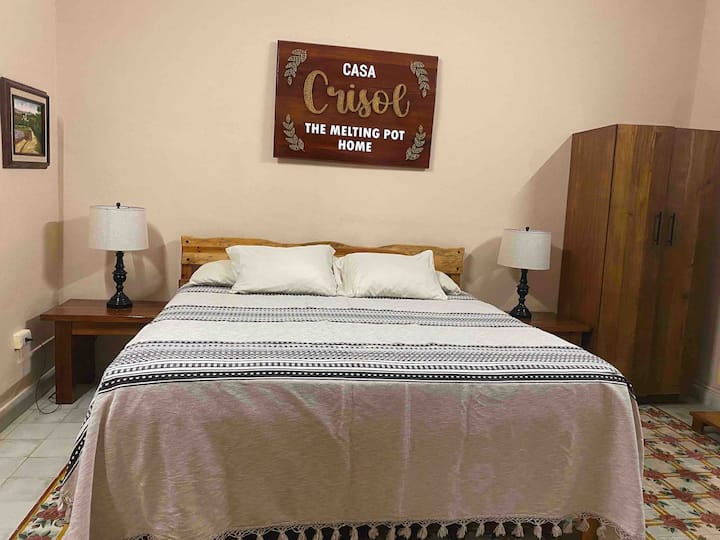 Casa Crisol. Habitación Privada Con Cama King Size - Mérida