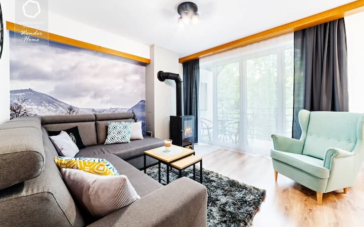 Bergen Apartament Z Kominkiem I Balkonem - Karpacz