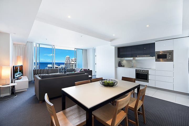 ❤️ Superhost 3 Bedroom H Residence. Level 28 Ocean - Surfers Paradise