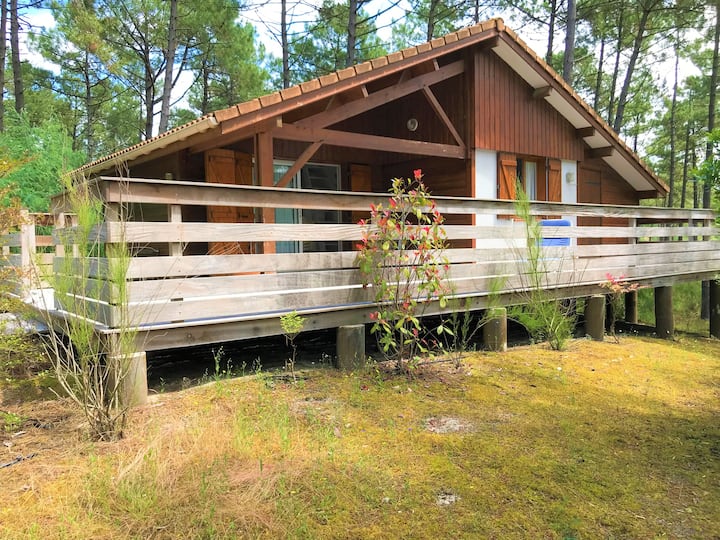 Beau Chalet Au Domaine Naturiste Lajenny 4 éToiles - Plage Le Porge Océan