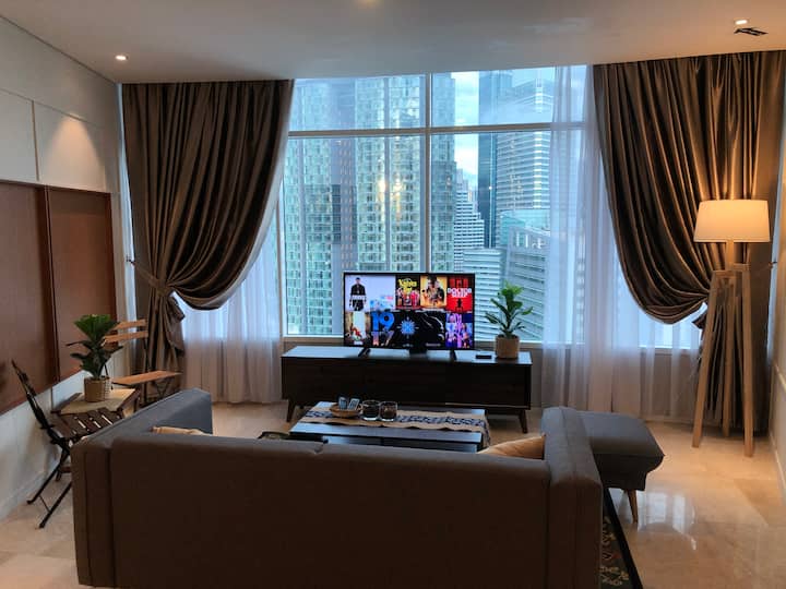 Cozy Klcc Apartment In The Sky With City View - Bukit Bintang