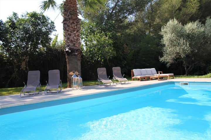 Piscine Chauffée: Villa La Belle Londaise 6/8 Pers - Hyères