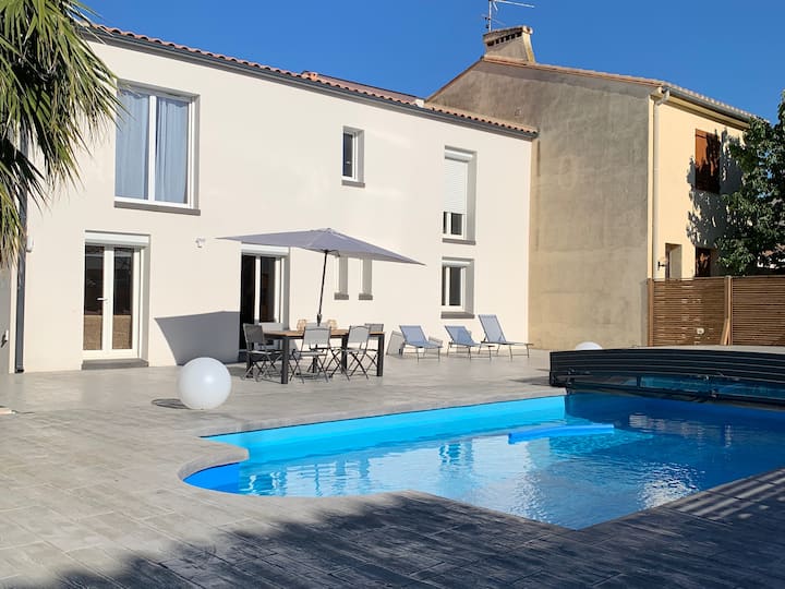 Villa Tout Confort Avec Piscine Avec  8 Couchages - Rivesaltes