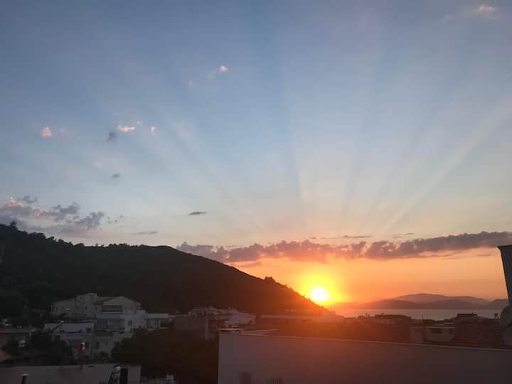 Dağ Deniz Manzaralı Dubleks - Davutlar