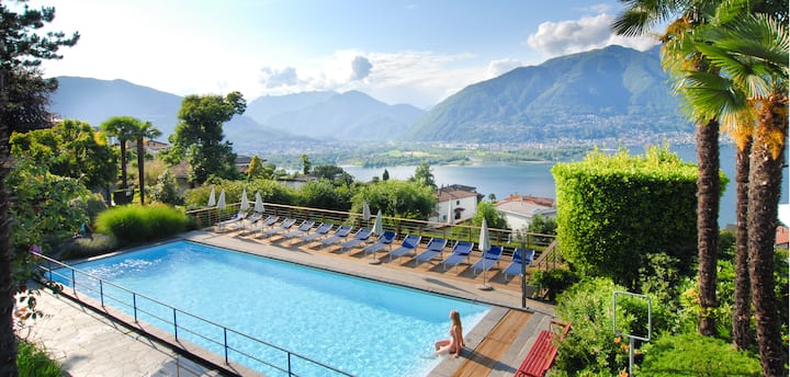 Studio With Great View Over The Lago Maggiore - Locarno