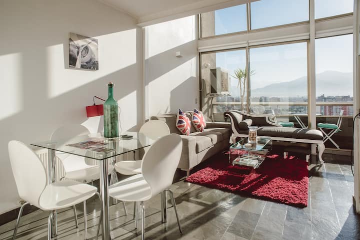 Duplex , Incroyable Vue Au Coeur De Santiago - Santiago, Chile