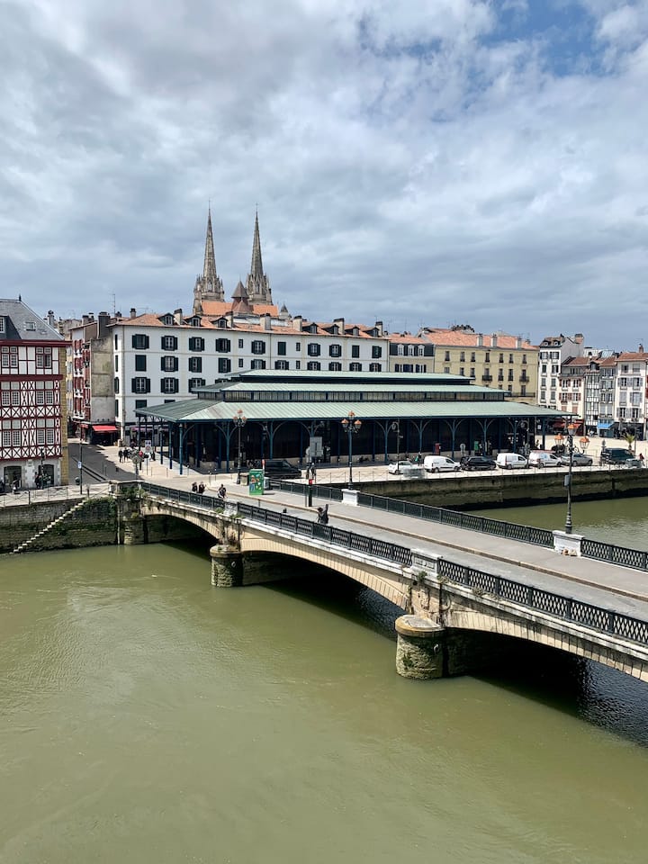 Magnifique T2 Vue Nive Et Cathédrale - Bayona, Francia