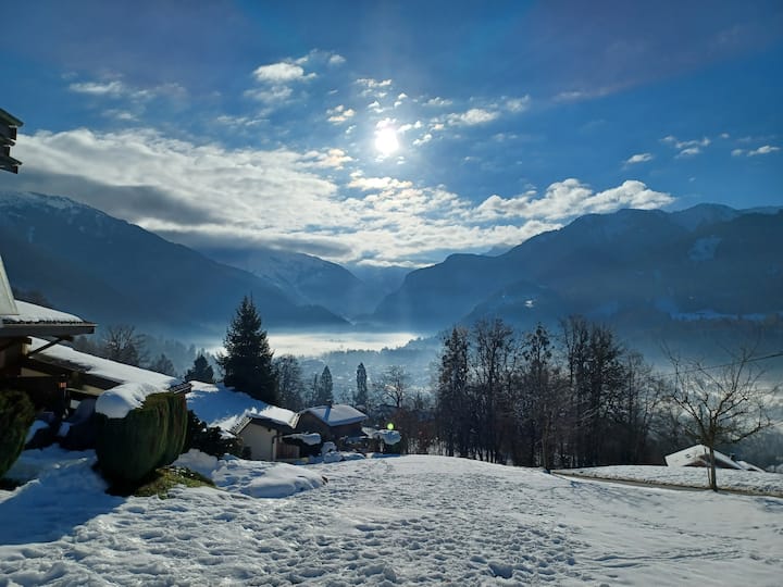 Appartement En Rdj Jolie Vue Plein Sud Et Terrasse - Samoëns