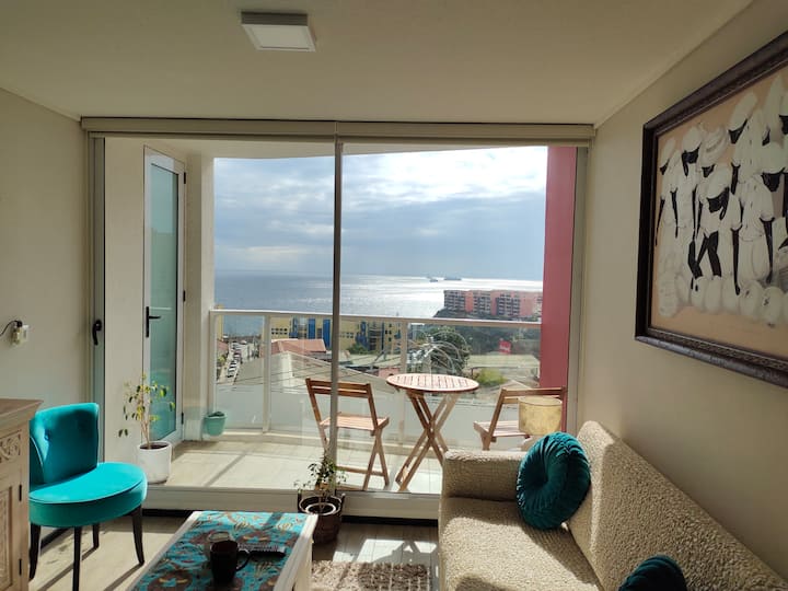 Acogedor Departamento Con Hermosa Vista Al Mar - Valparaíso, Chile