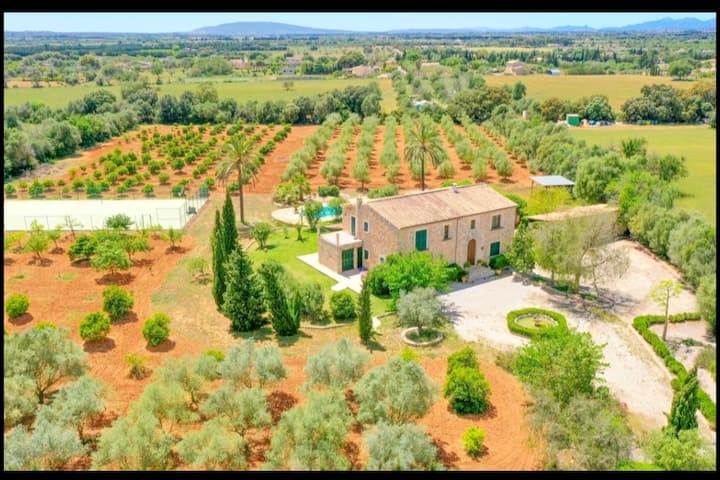 Ecovilla Jeanine , Gym.pool,aacc  Tennis ,10000m2 - Majorca