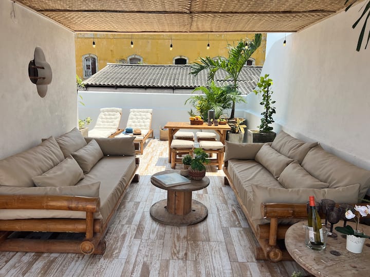 Nenka's Colonial Loft - Historic Center - Rooftop - Cartagena
