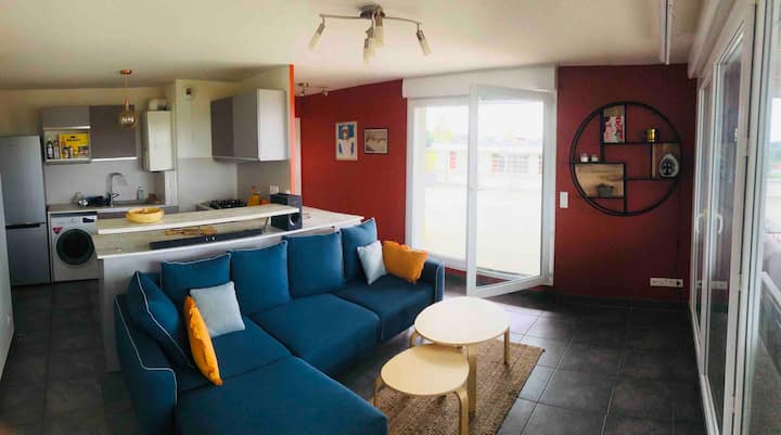Appartement Très Lumineux En Rooftop, 10 Mn Plage - Anglet