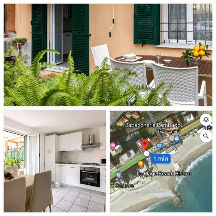 Fronte Mare Con Giardino Privato - Pietra Ligure