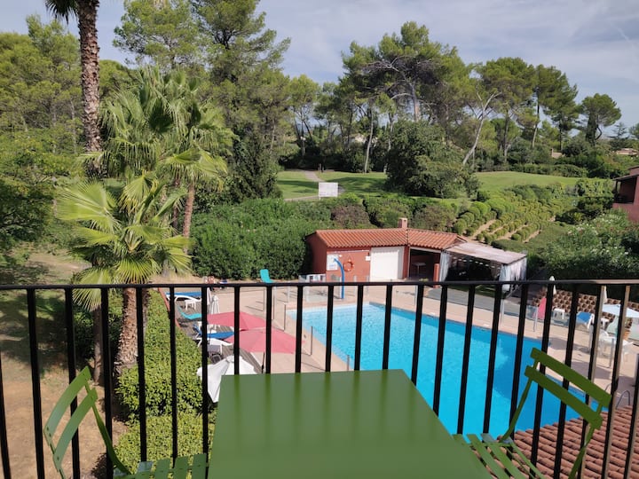 Grand Studio Calme Avec Balcon, Belle Vue Verdure - Grasse