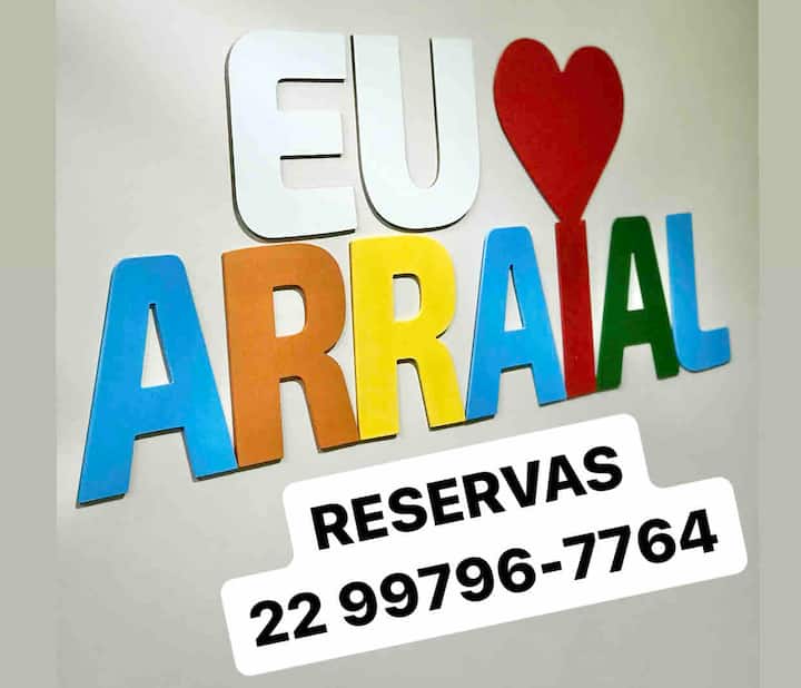 Casarão 5 Quartos 2 Min Da Praia Grande - Arraial do Cabo