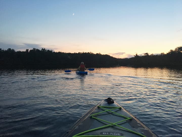 Bord De Lac-ev-sauna-cheminée -15 Min Ski-kayaks - Pocono Lake