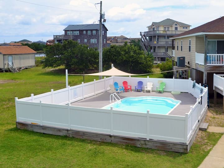 The Turtle Club - Pool/canal Access/large Decks - Outer Banks