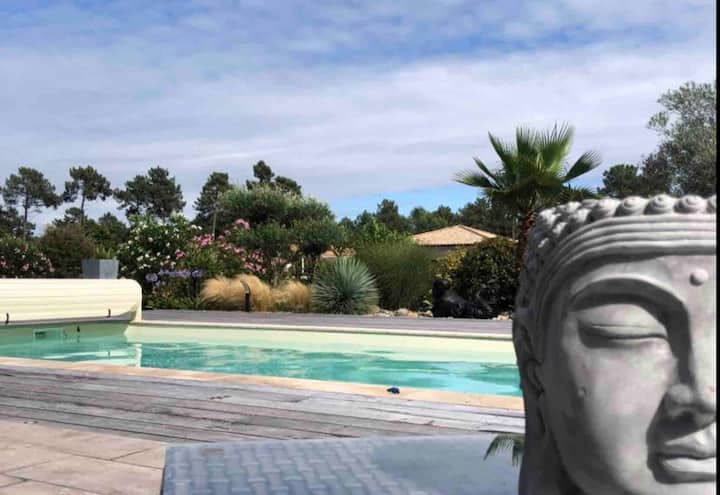 Maison Familiale Avec Piscine - Lanton