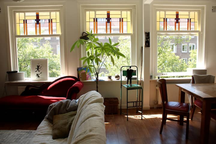Hip Apartment With Sunny Balcony - Ámsterdam