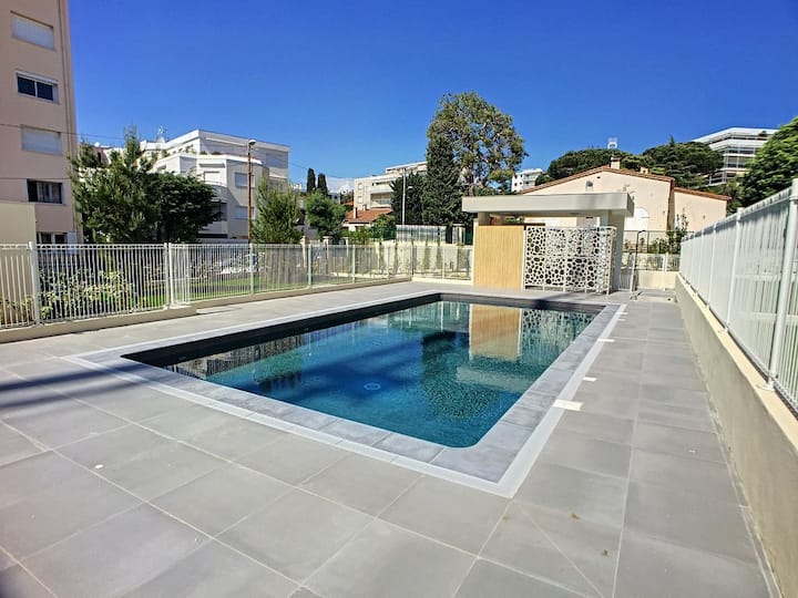 "Le Moineau", Bel Appartement 3 Piéces, La Piscine - Juan les Pins