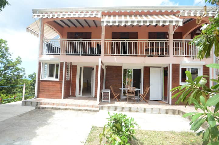 Appart Eucalyptus Vue Sur Mer-jardin Privé - Deshaies