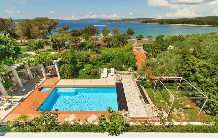 Amazing View! Mediterranean Villa 30 M From Sea! - Krk
