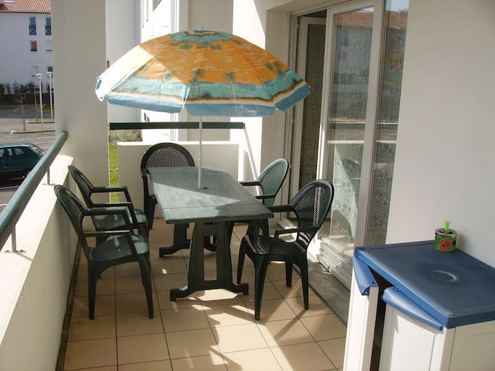 Hendaye T2 Terrasse Parking Wifi Cheques Vacances - Urrugne