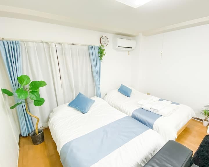 A1【梅田,新大阪駅隣】十三駅近く/1f/リーズナブルで長期滞在にも最適 - 伊丹市