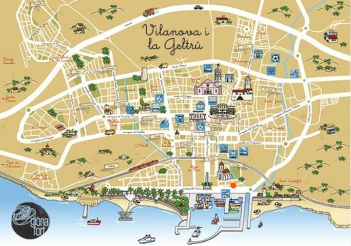 Apartamento Primera Línea De Mar Vilanova I La Gel - Villanueva y Geltrú