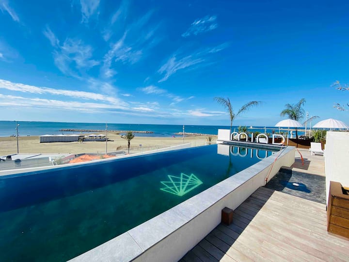 Luxury Mind, T4 114 M2, Mer, Calme, Piscine,garage - La Grande-Motte