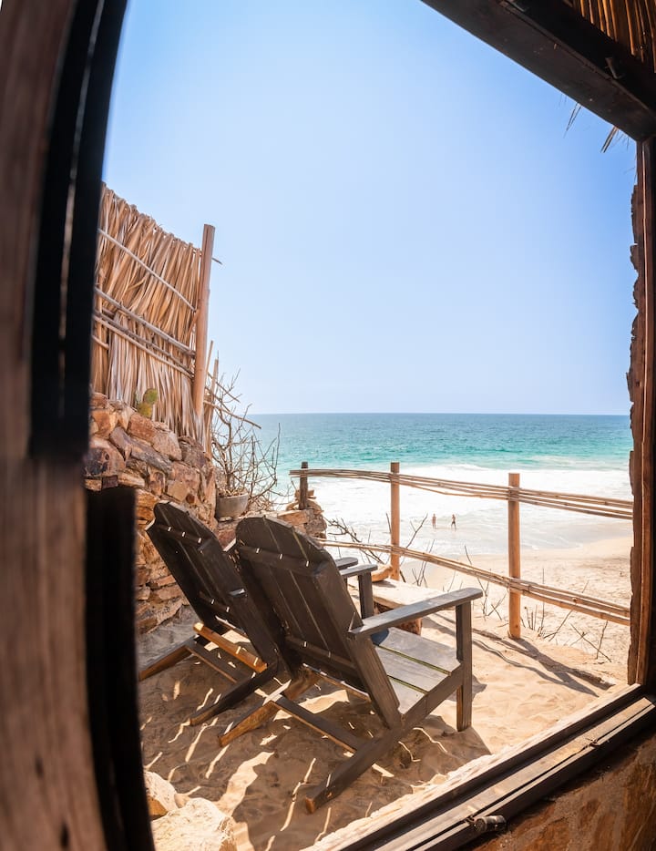 Cabane Au Bord De La Mer A Playa Mermejita Mazunte - Mazunte