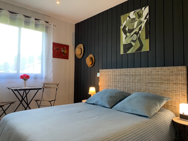 Chambres D’hôtes-villa Maya Uma - Chambre Junior - Vendays-Montalivet