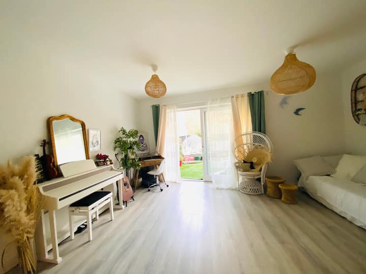Havre De Paix Avec Jardin Et Clim En Centre Ville - 세트