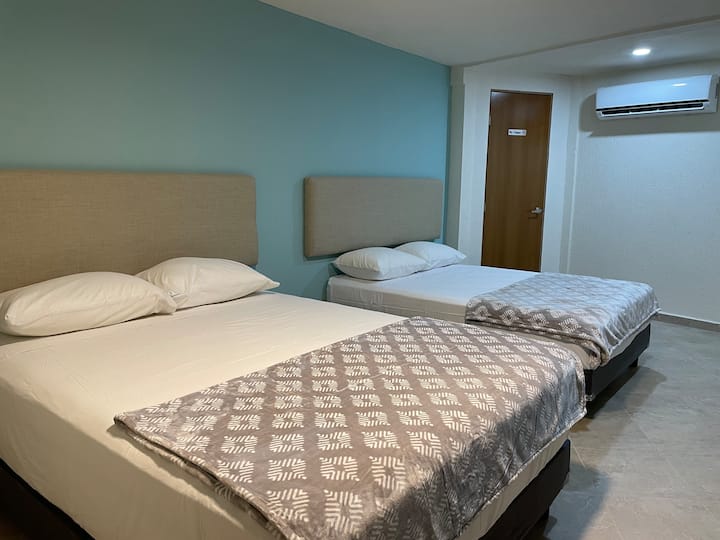 Amplia Suite Cerca Del Aeropuerto Hasta 8 Pax - Cancún