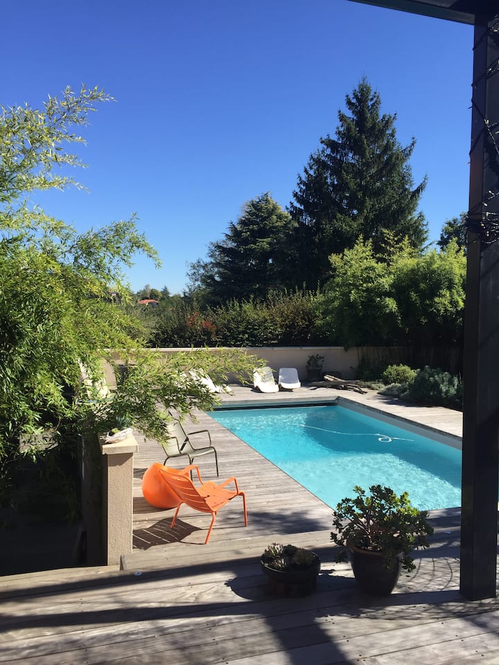 Suite Parentale. Maison Contemporaine. Lyon 15 M - Tassin-la-Demi-Lune