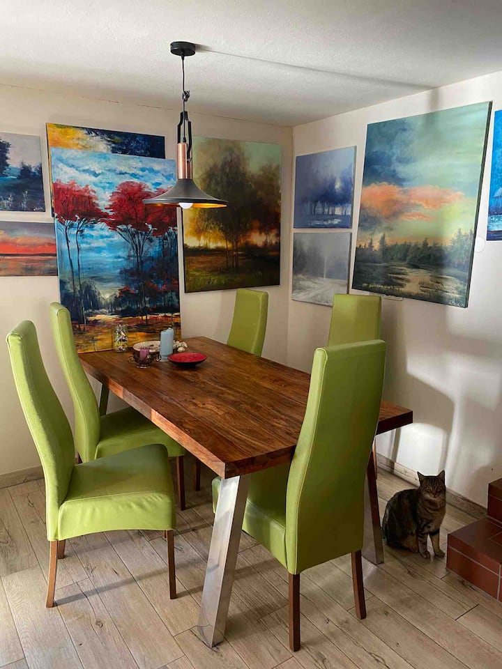 Zimmer Mit Bad Im Fachwerkhaus Mit Künstleratelier - Giessen