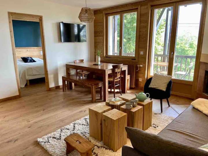 Logement Contemporain Avec Cheminée Pour 8 Pers. - Samoëns