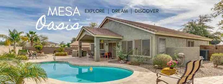 Fabulous 3 Bedroom 2 Bath Oasis With Heated Pool! - Mesa, AZ