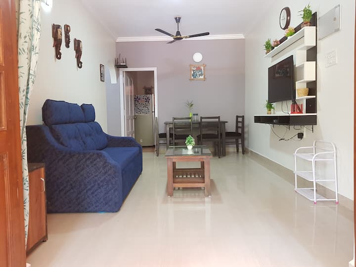 A3comfortstay/ 2bhk/3ac/wi-fi/ Pool Facing/parking - Goa