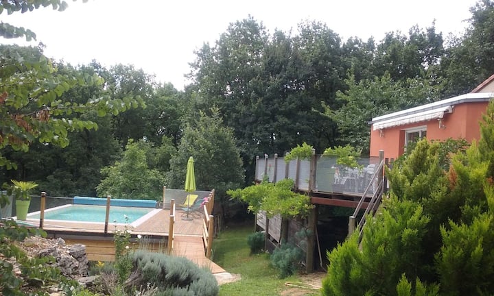 Maison Moderne 8/10 Personnes+ Piscine - Aveyron