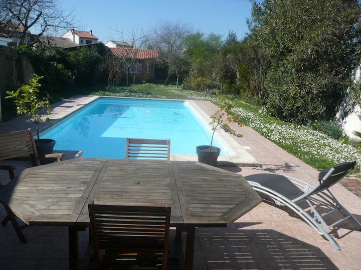 Maison 3 Chambres Piscine Jardin Bordeaux Talence - ボルドー