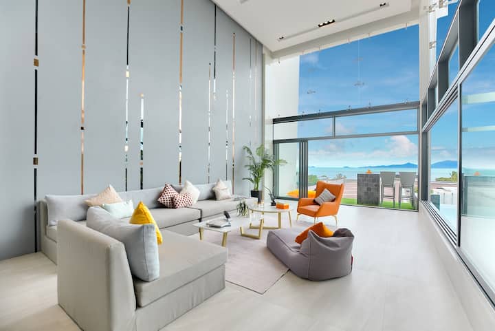 Luxury Sunset House/home Gym/cinema Room/rooftop - Koh Samui