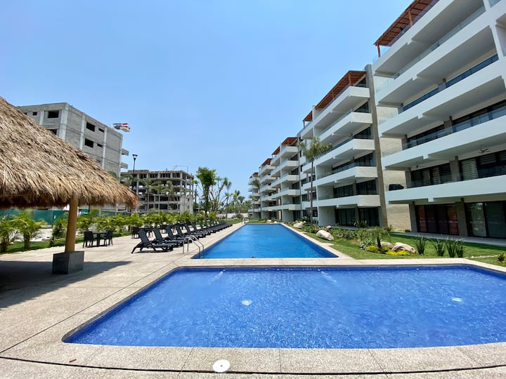 Excelente Departamento Equipado En Nuevo Vallarta - Nuevo Vallarta