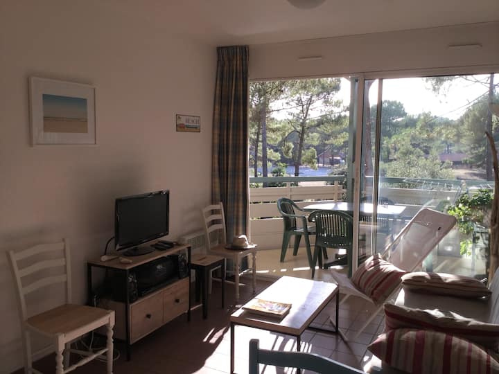 Bel Appart 2 Ch Piscine Dans Pinède Lacanau - Lacanau Océan