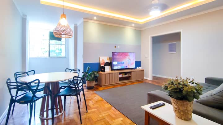 Elegante E Moderno 3 Qrts Copacabana Com Garagem. - Copacabana