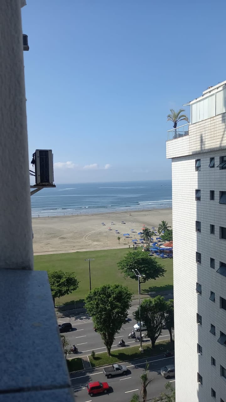 Ap Na Praia Santos/ São Vicente Com Vista Mar - Santos State